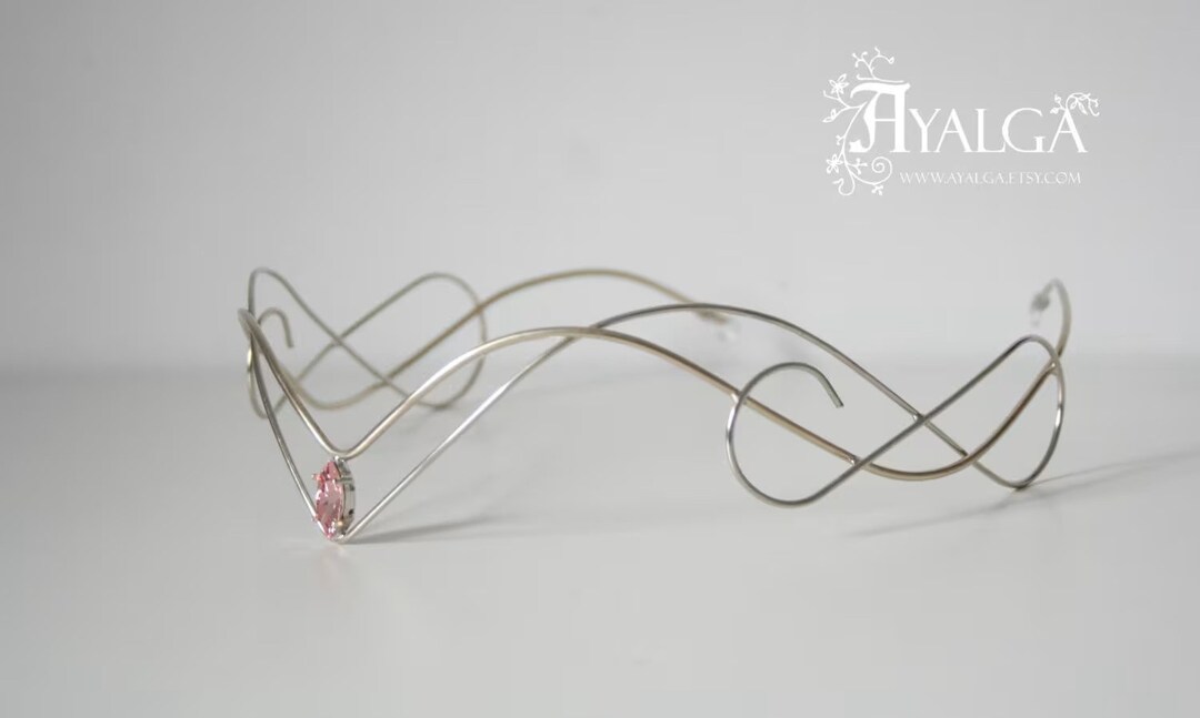 Elven Swarovski Crystal Tiara Silver Fantasy Crown - Etsy