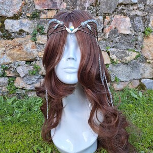 Tiara élfica, Tocado Nupcial, Corona élfica, Círculo élfico, Joyería ...
