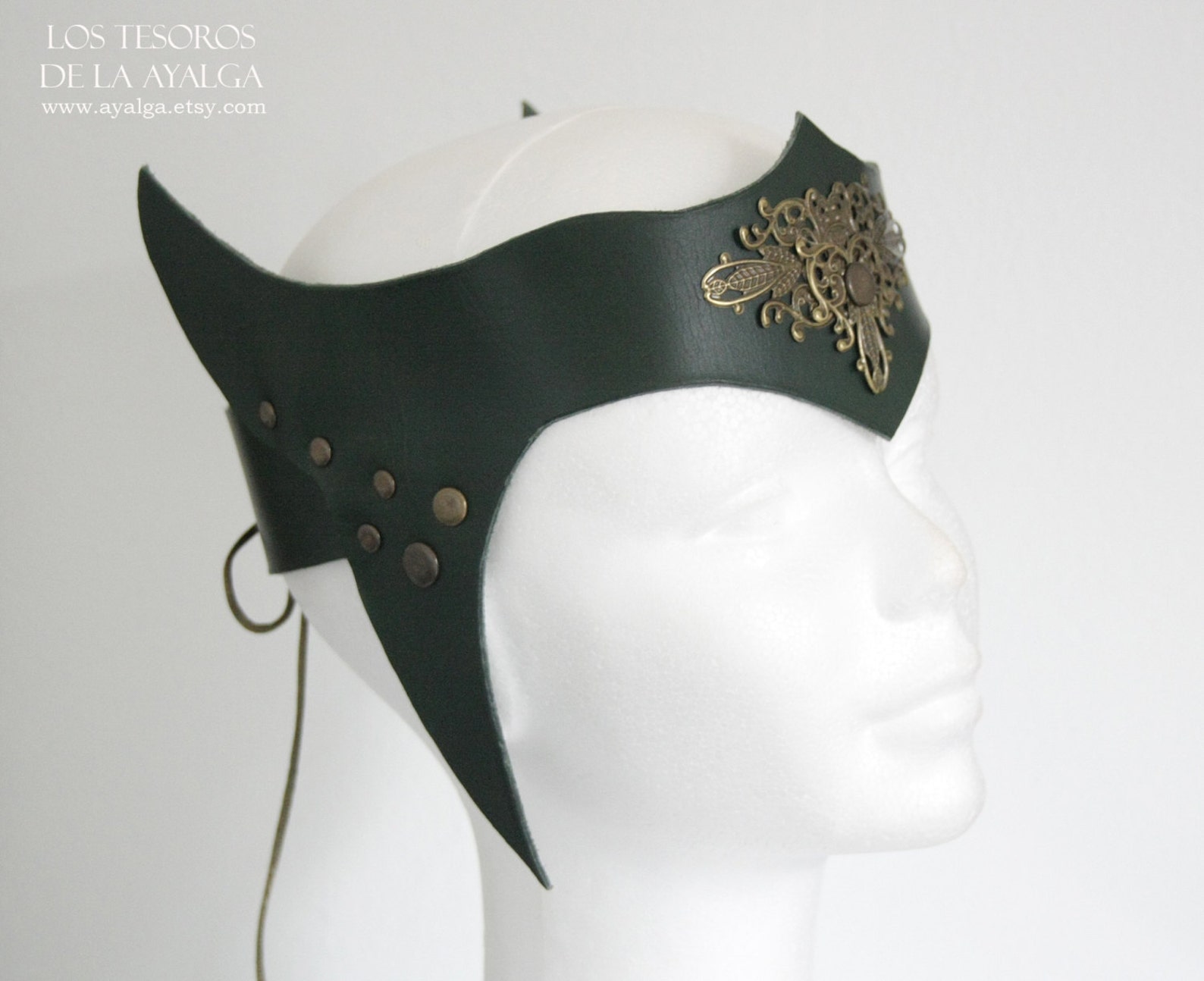 Leather Headpiece • Warrior Crown - Elf Crown- Statement Jewelry - Etsy