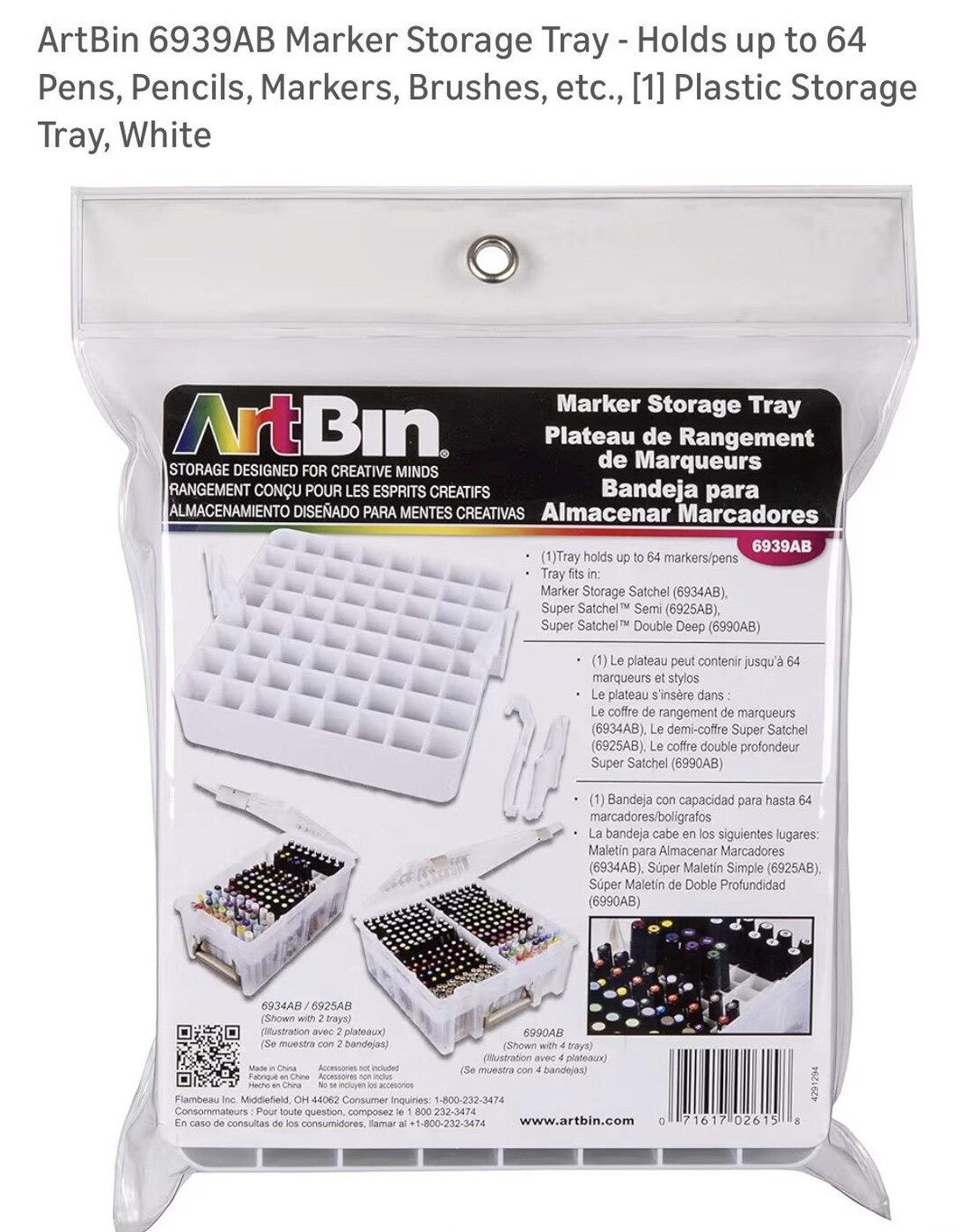 Marker Bin Tray 64 Marker Capacity - Etsy