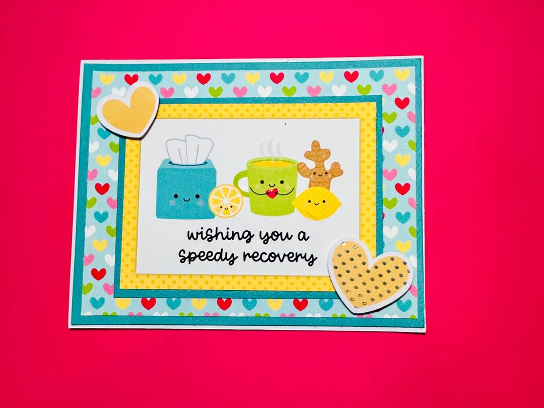 Handmade Get Well Card, Speedy Recovery Encouragement, Thinking of You ...