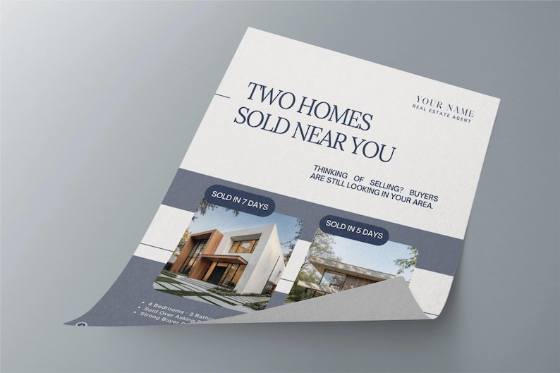 Realtor Prospecting Flyers: Editable Real Estate Agent Templates (canva ...