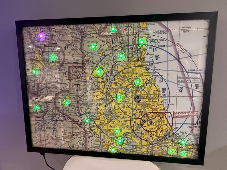 Custom METAR Map: Live Real-time Airport / Custom LED Aviation Weather ...