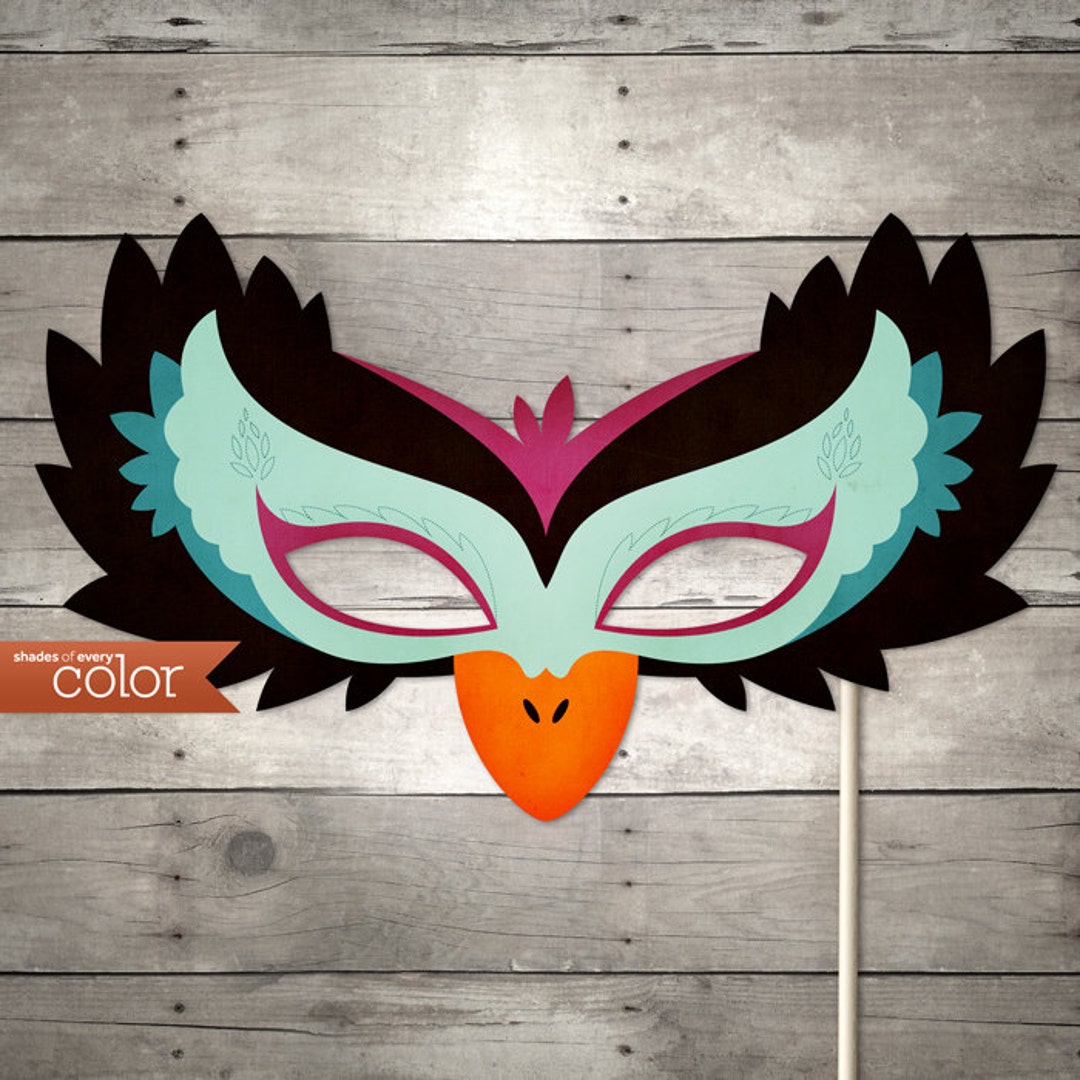 DIY Printable Black Swan Mask - Halloween, Birthdays, Masquerade Ball ...