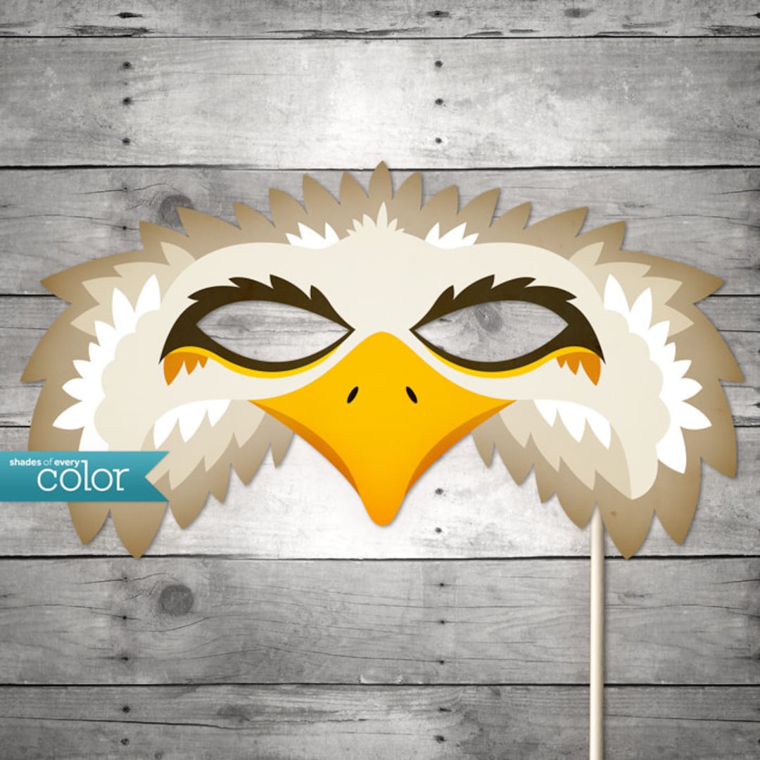 DIY Printable Eagle Mask - Mardi Gras, Birthdays, Masquerade Ball ...