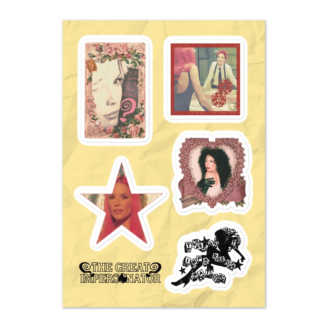 Halsey Sticker Sheet, the Great Impersonator Sticker Sheet, Halsey ...