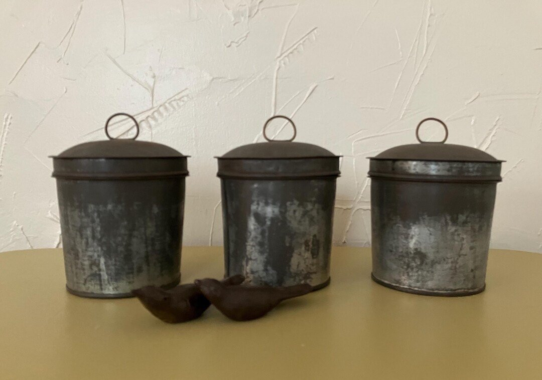 3 Rare Antique Steamer Molds for Pudding or Brown Bread Fries Co Metal ...