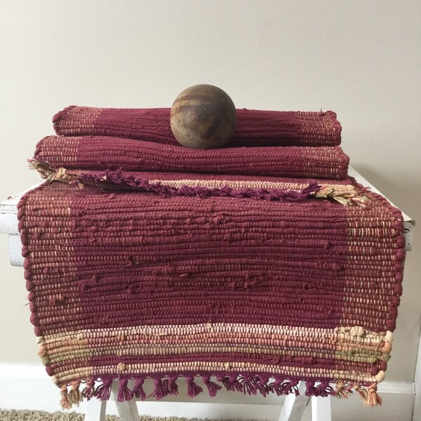 Rag Rug Runner - Etsy