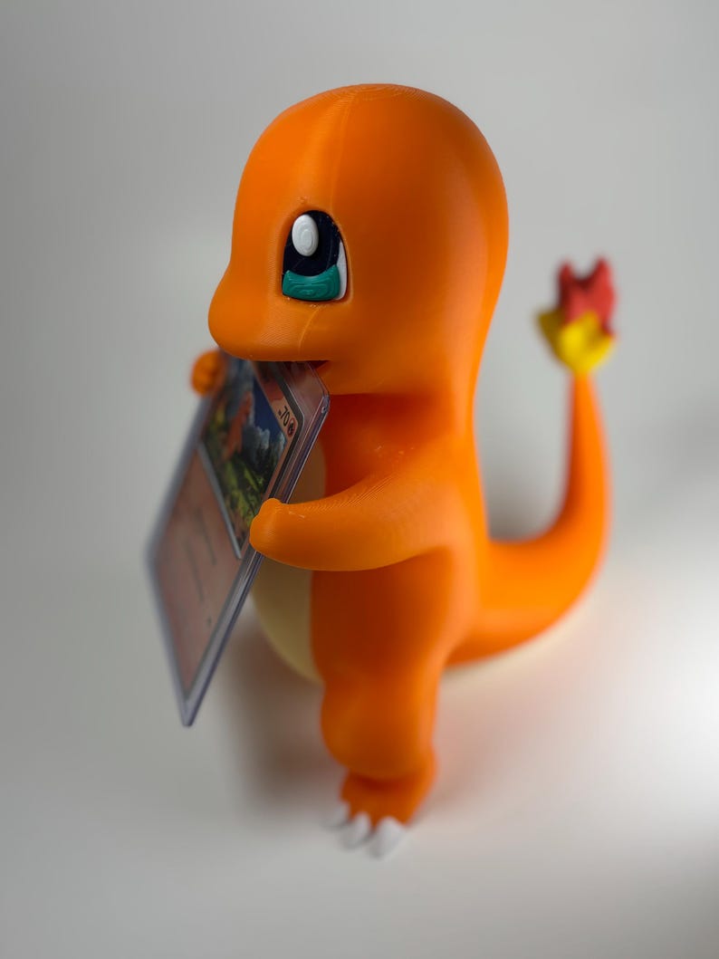Charmander Card Display Stand Top Holder for Orange Fire Lizard Pokémon ...