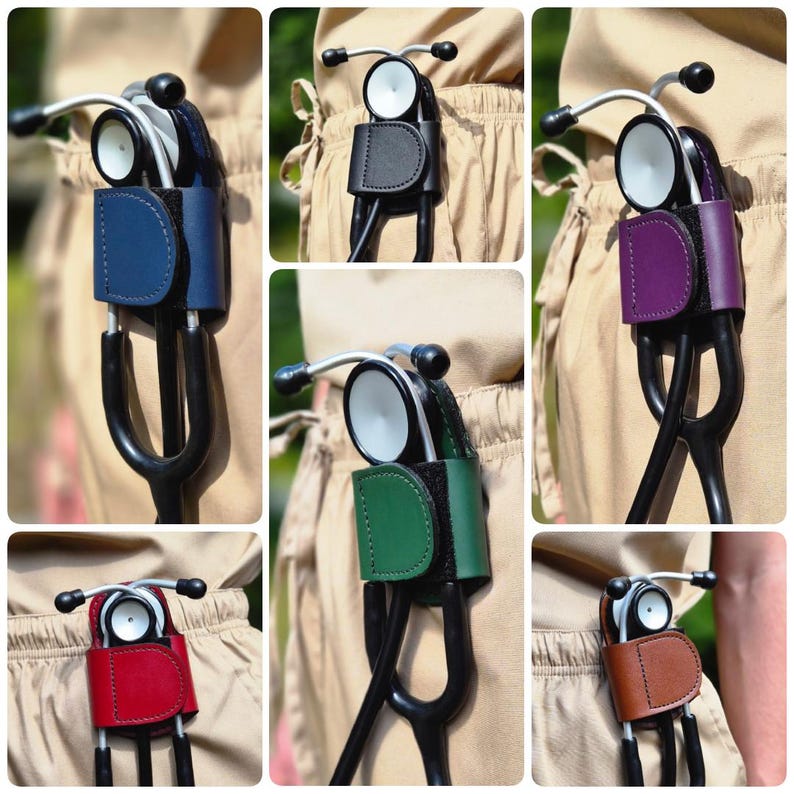 Custom Engraved Leather Stethoscope Holster: BATCLIP, Handmade in Maine ...