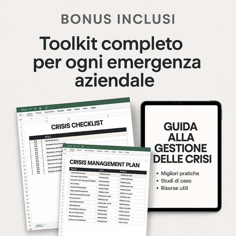 Crisis Management Kit – Emergency Strategy & Action Plan | Risk Matrix ...