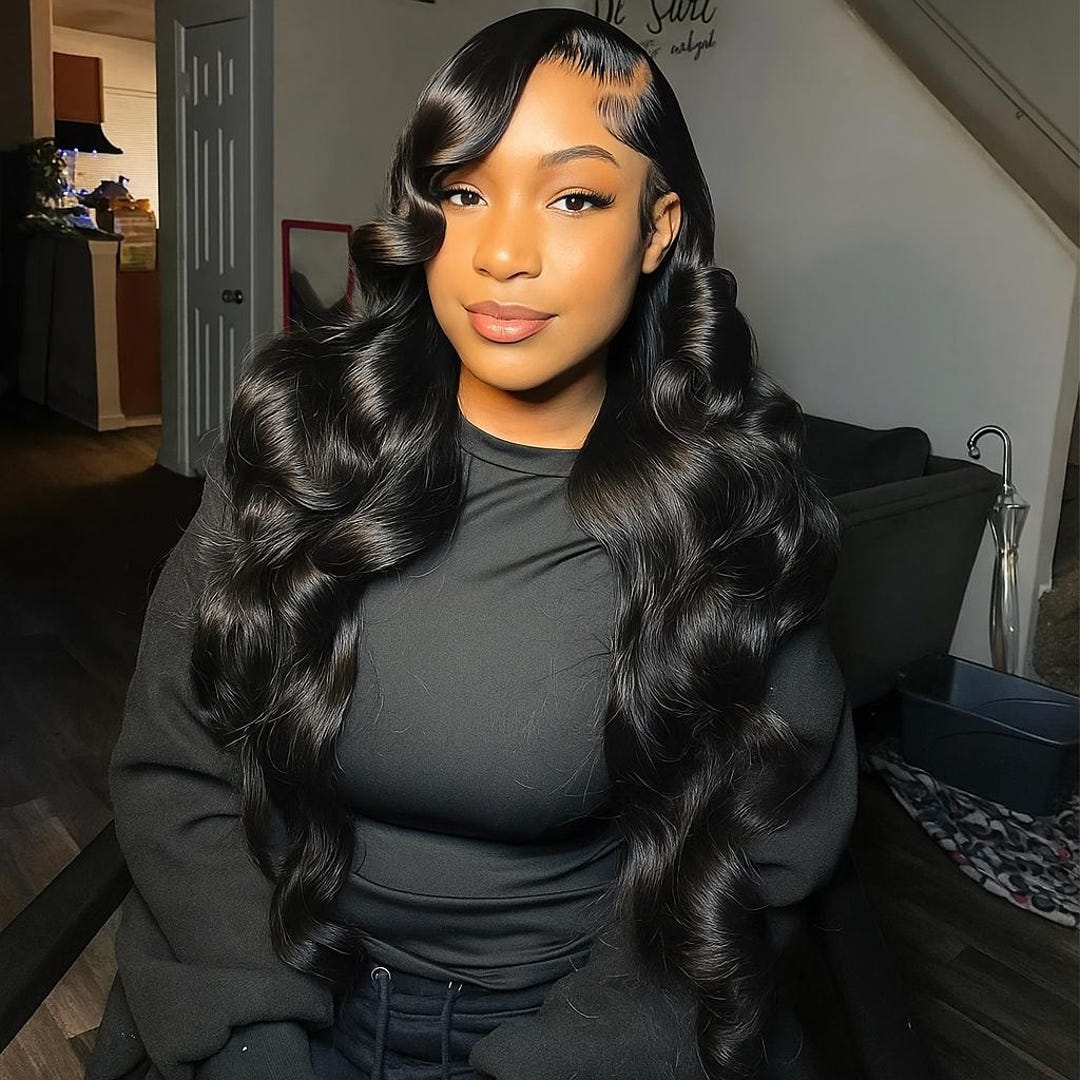 360 HD Wig 28 Inches – Body Wave – 100% Human Hair – Transparent Lace ...