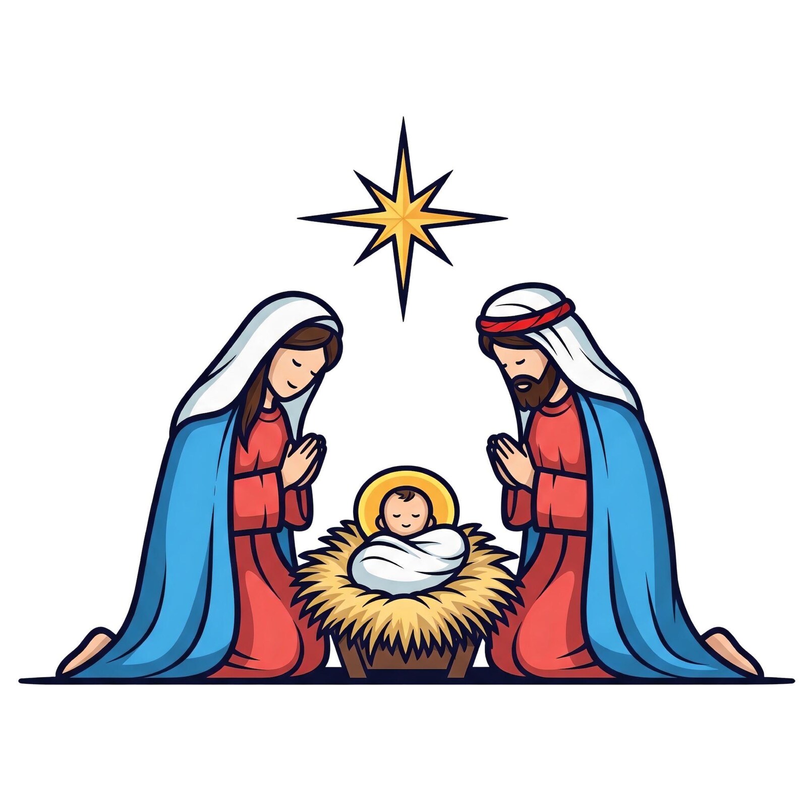 Nativity Scene PNG Clipart, Religious Christmas Digital Art, Christian ...