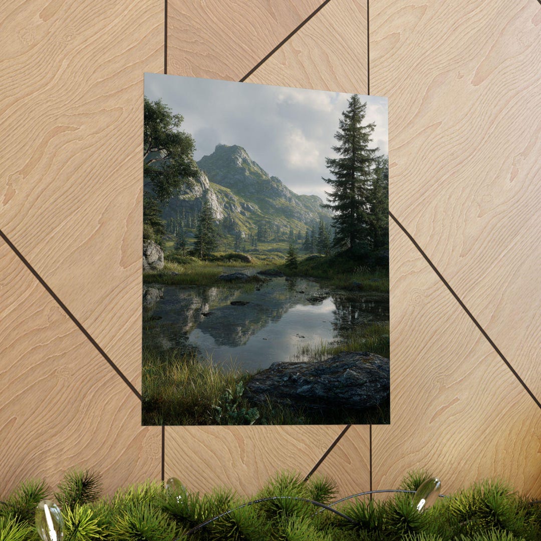 Vertical Landscape Posters, Nature Scenery Prints, Matte Wall Art Decor ...
