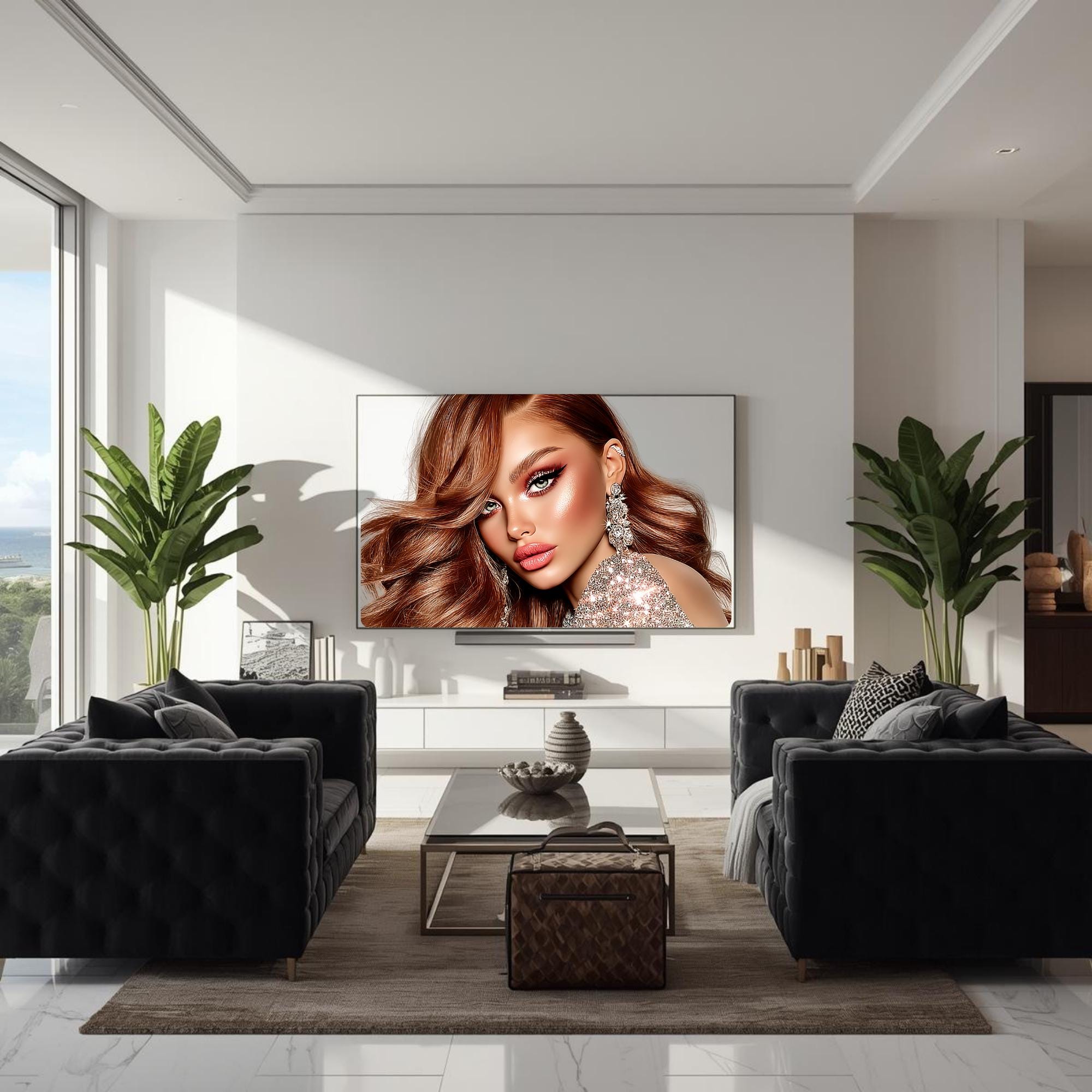 Samsung Frame TV Art Pack | 7 Elegant Bling Static Portrait Wallpapers ...