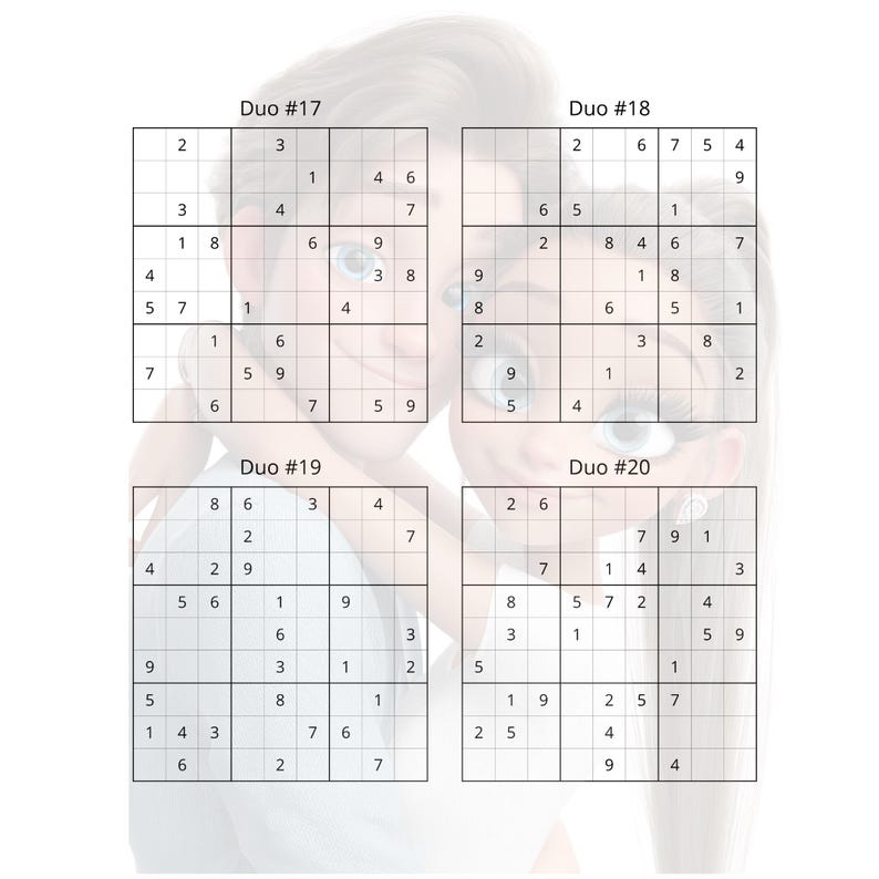 Sudoku for Couples | 300+ Printable & Digital Easy/medium Puzzles ...