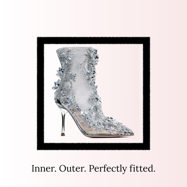 Crystal Stiletto Boot Z Flip Wallpaper | Glam Phone Cover (digital ...