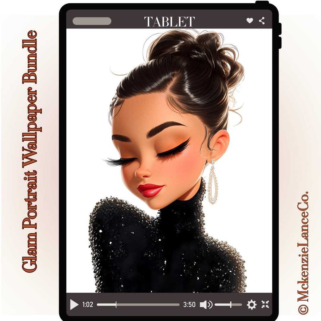 Fashion Glam Digital Wallpapers | 11 Editorial Portrait Backgrounds for ...
