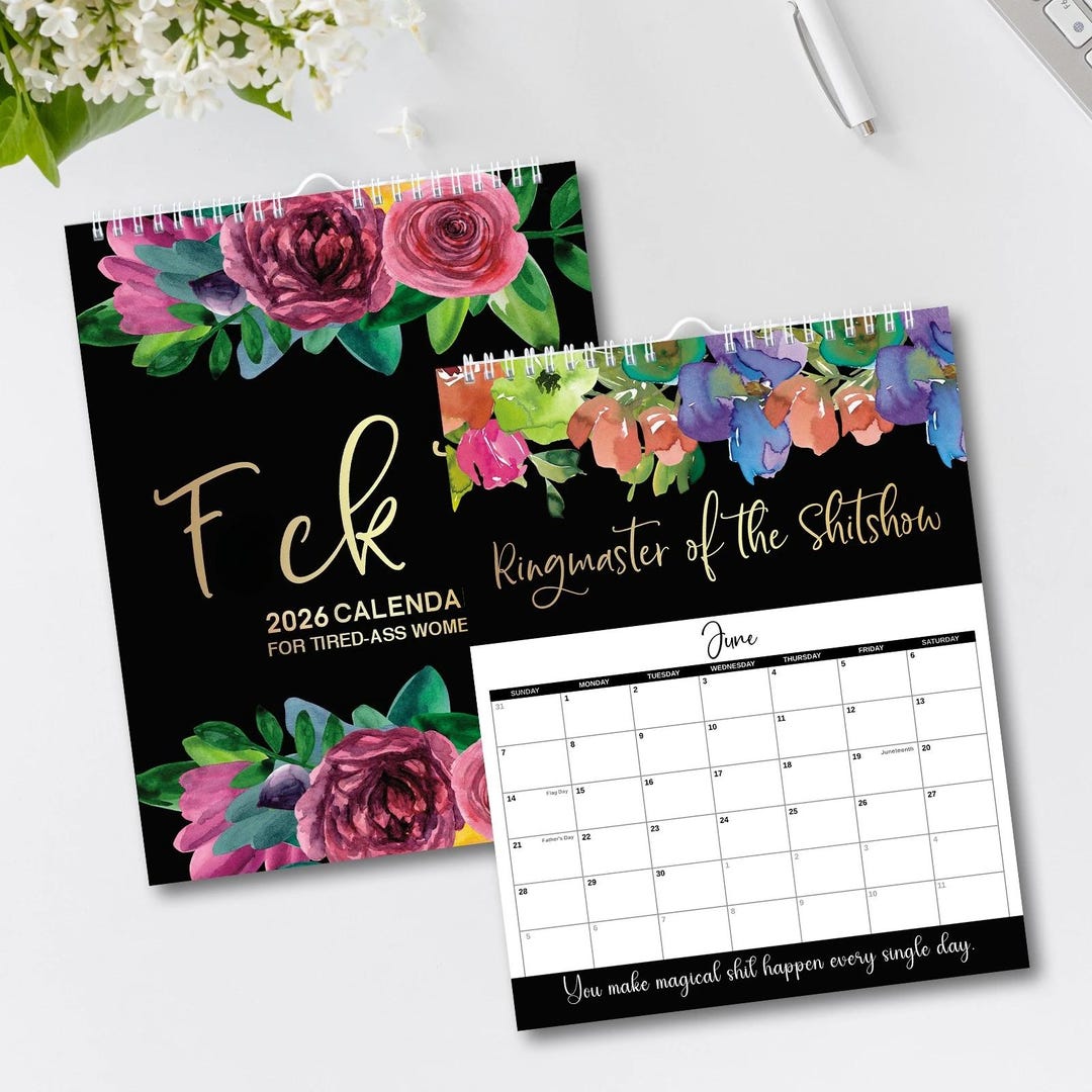 Funny 2026 Wall Calendar for Women, F*ck It Sarcastic Calendar, Sassy ...