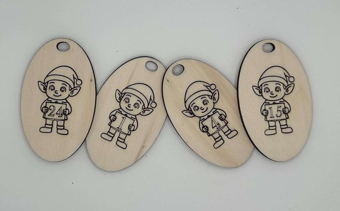 Signs/numbers for Advent Calendars - Gnomes, Elves - Etsy