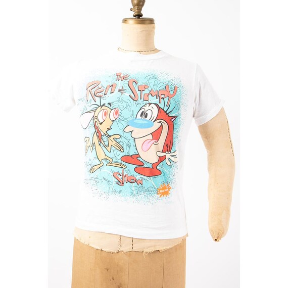 Vintage Ren and Stimpy Nicktoons single stitched grap… - Gem
