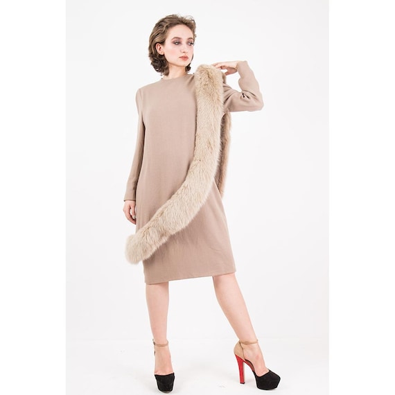 vintage fox fur dress - Gem