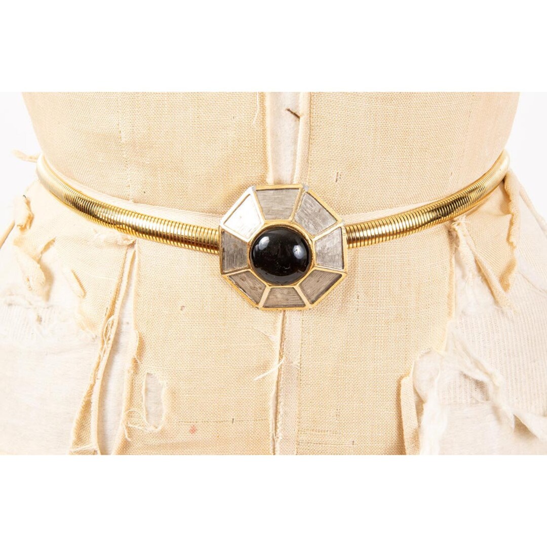 Vintage Accessocraft Spider Web Belt / 1960s Skinny Coil Belt / Octagon ...