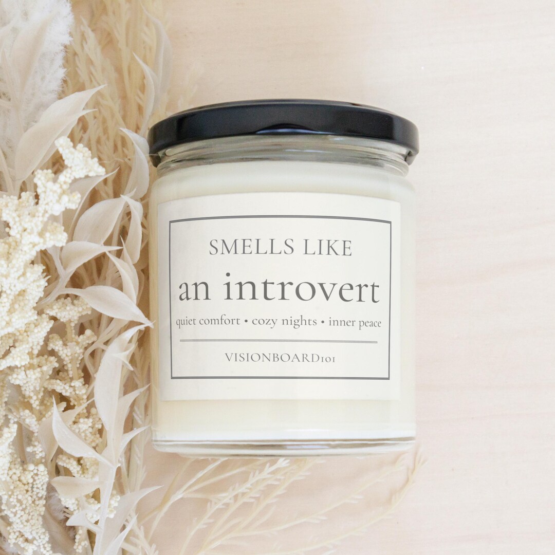 Smells Like an Introvert Candle, Quiet Comfort & Cozy Nights, Soy ...