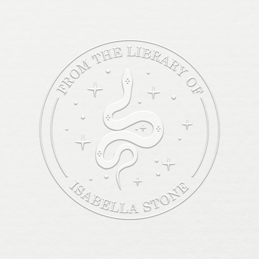 Custom Book Embosser, Celestial Snake Embosser, Ex Libris Embosser ...
