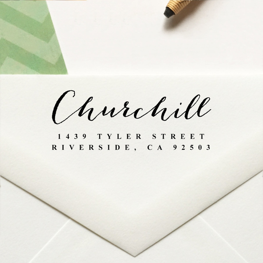 Return Address Stamp Custom Stamp Personalized Stamp Self - Etsy