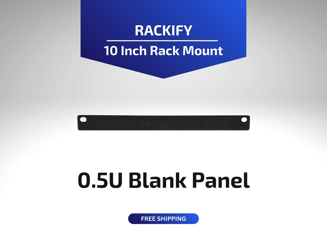 0.5U Solid Blank Panel | 10 Inch Rack Mount | Rack Filler Plate - Etsy