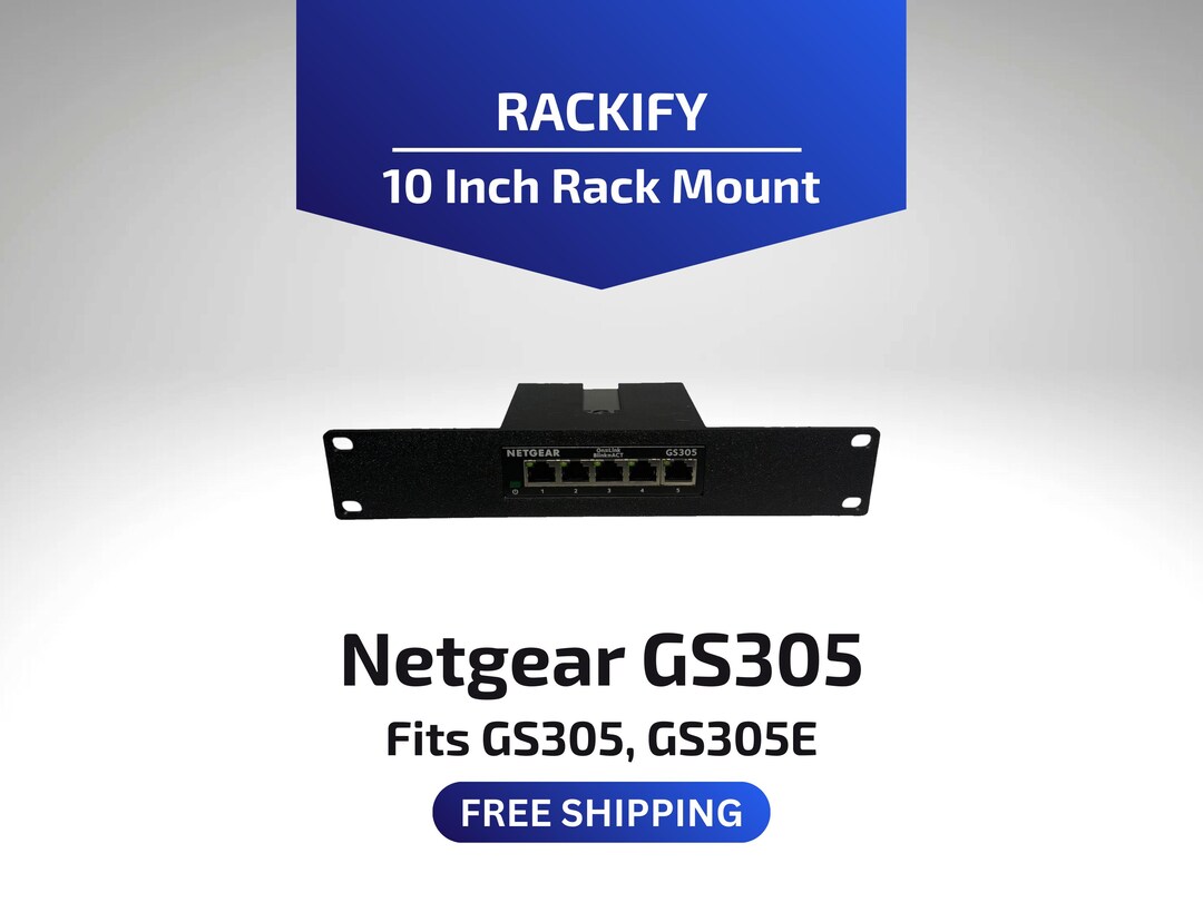 Netgear GS305 | 10 Inch Rack Mount | Deskpi Rackmate Compatible ...