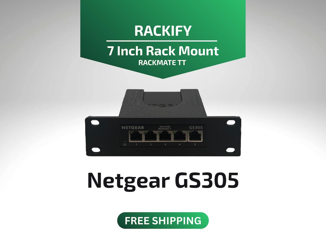 Netgear GS305 | Rackmate TT | 7 Inch Rack Mount - Etsy UK