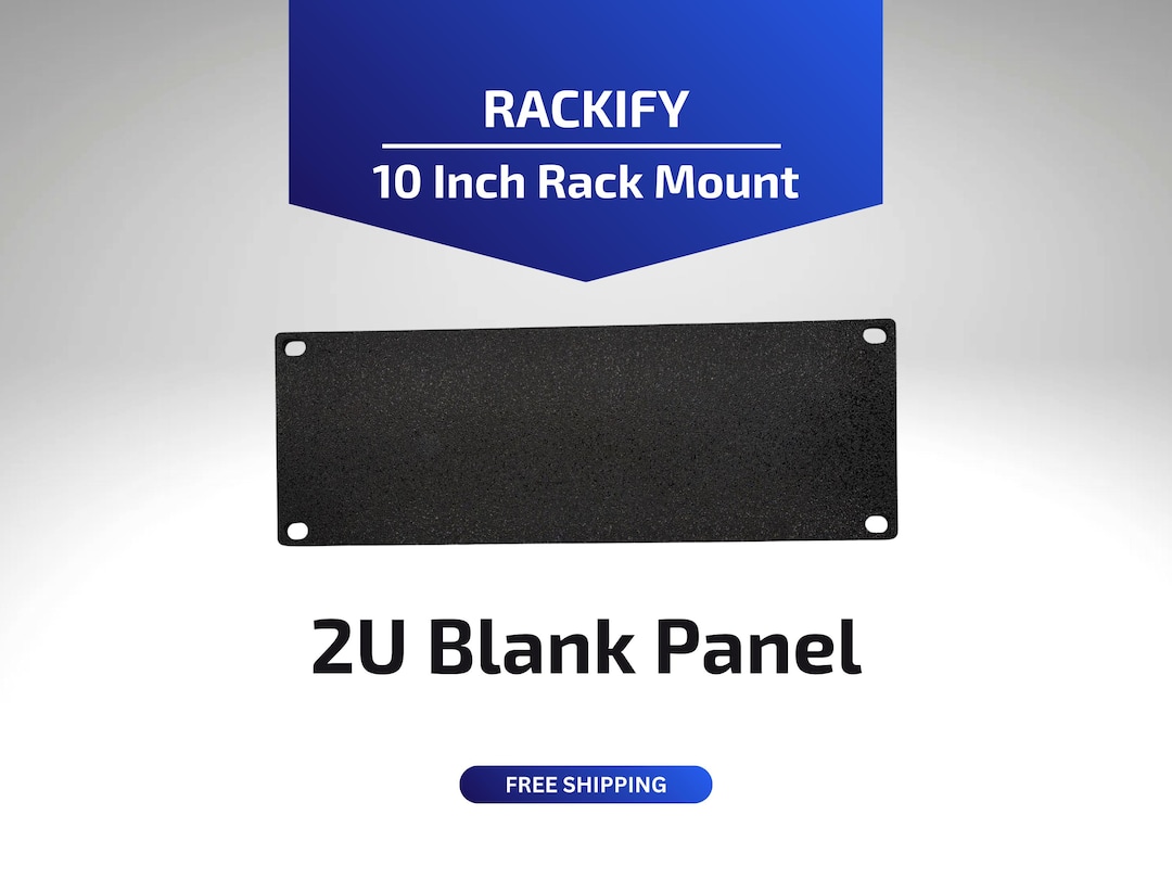 2U Solid Blank Panel | 10 Inch Rack Mount | Rack Filler Plate - Etsy