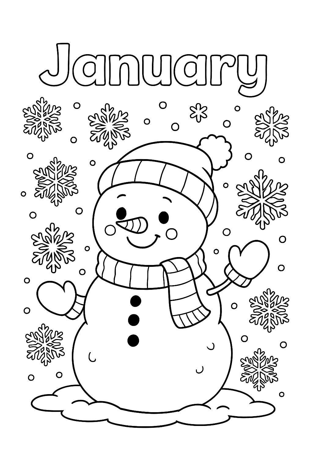 Months of the Year Coloring Pages: Preschool Learning Activity ...
