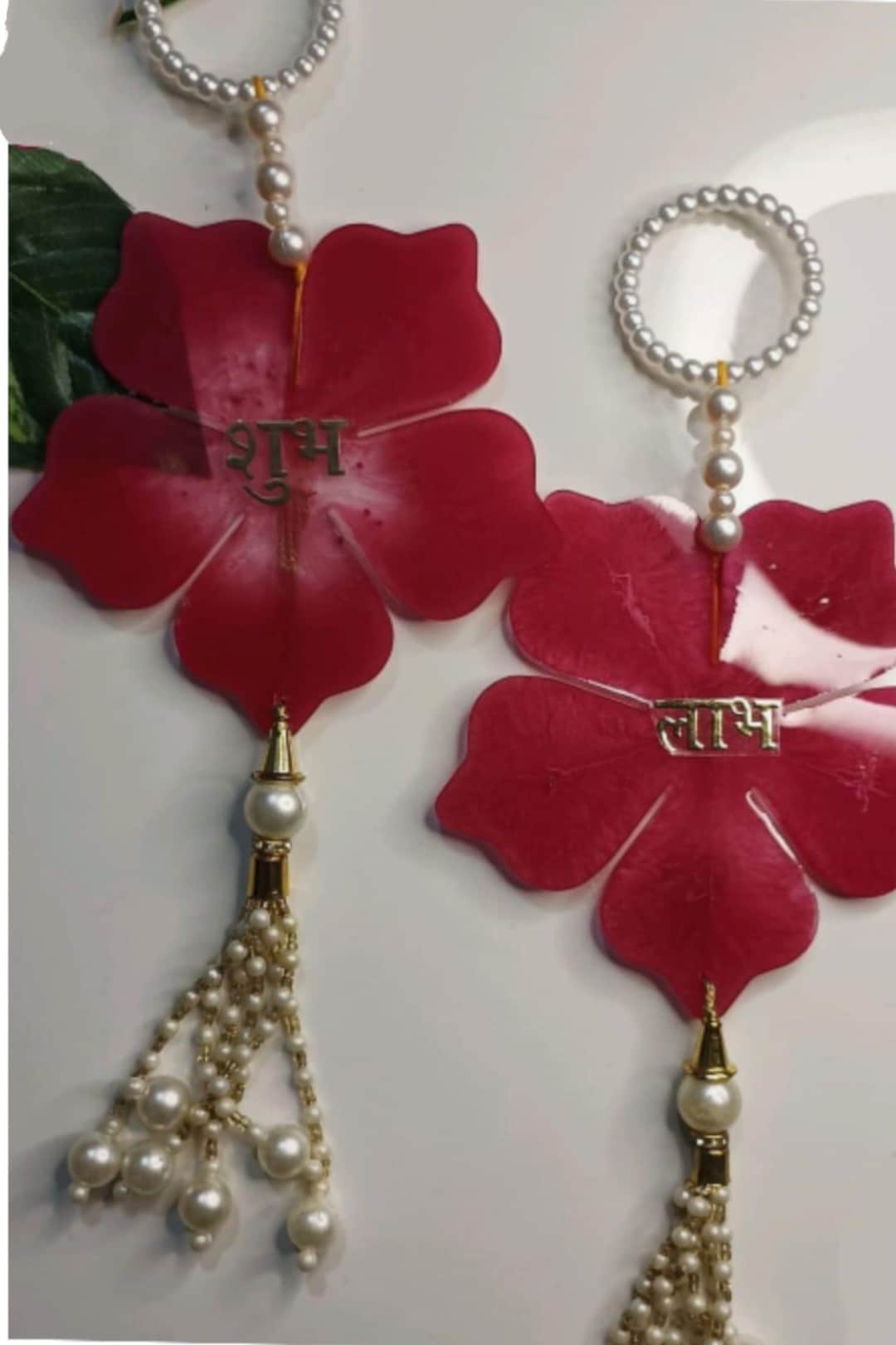 Handmade Resin Shubh Labh Toran With Pearl Tassels - Etsy