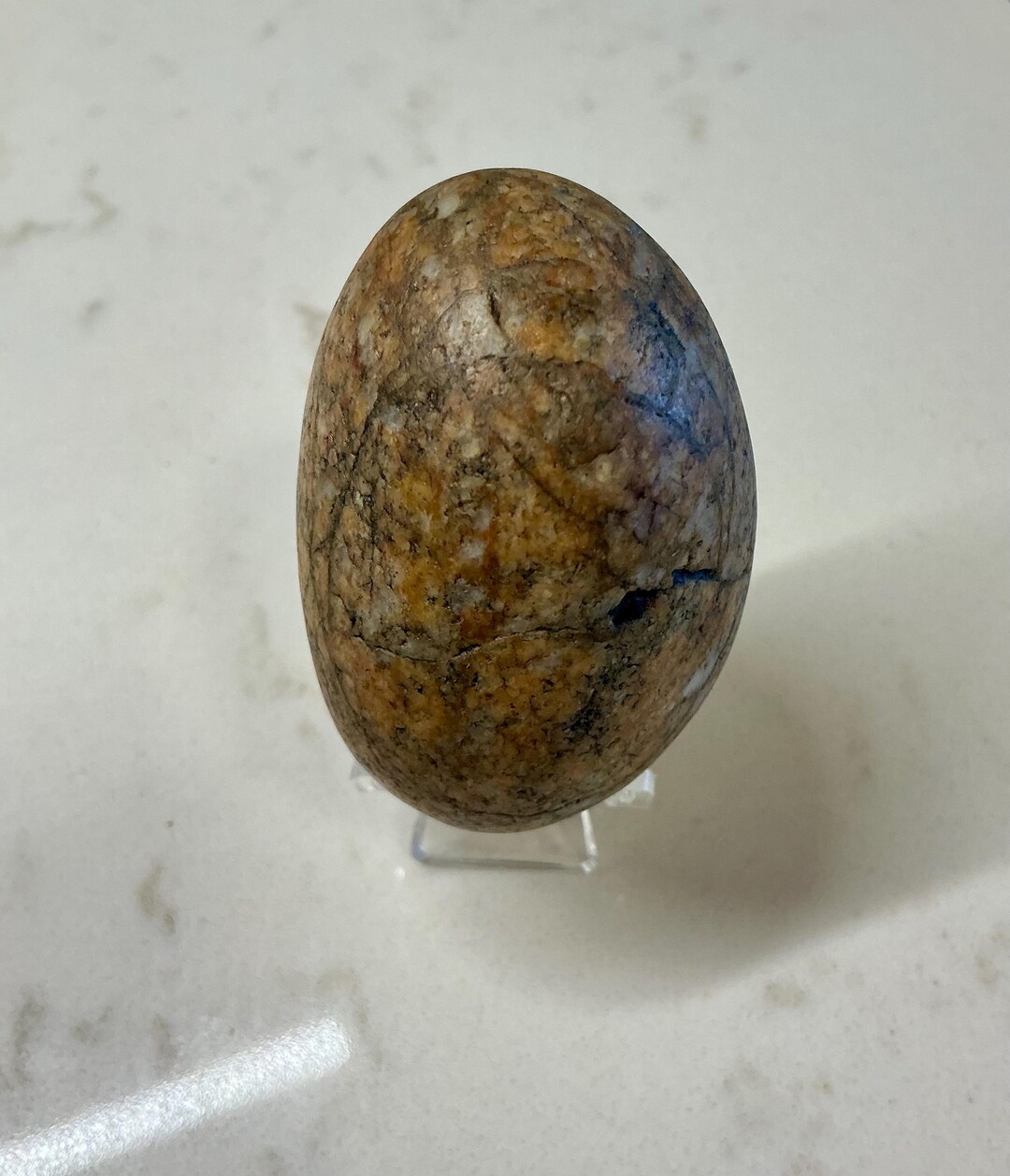 Earthy Granite Palm Stone - Etsy