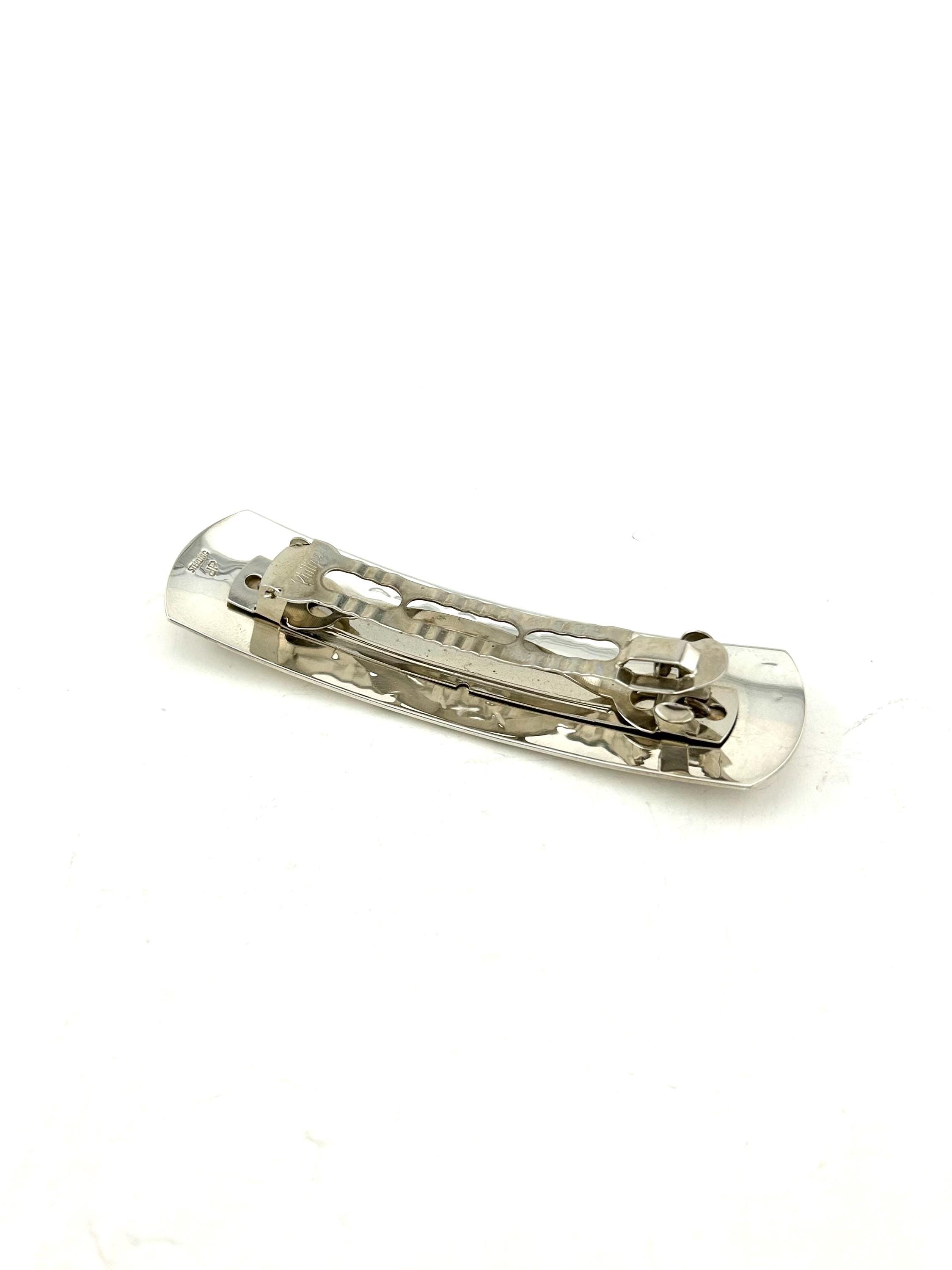 Sterling Silver Barrette - Etsy
