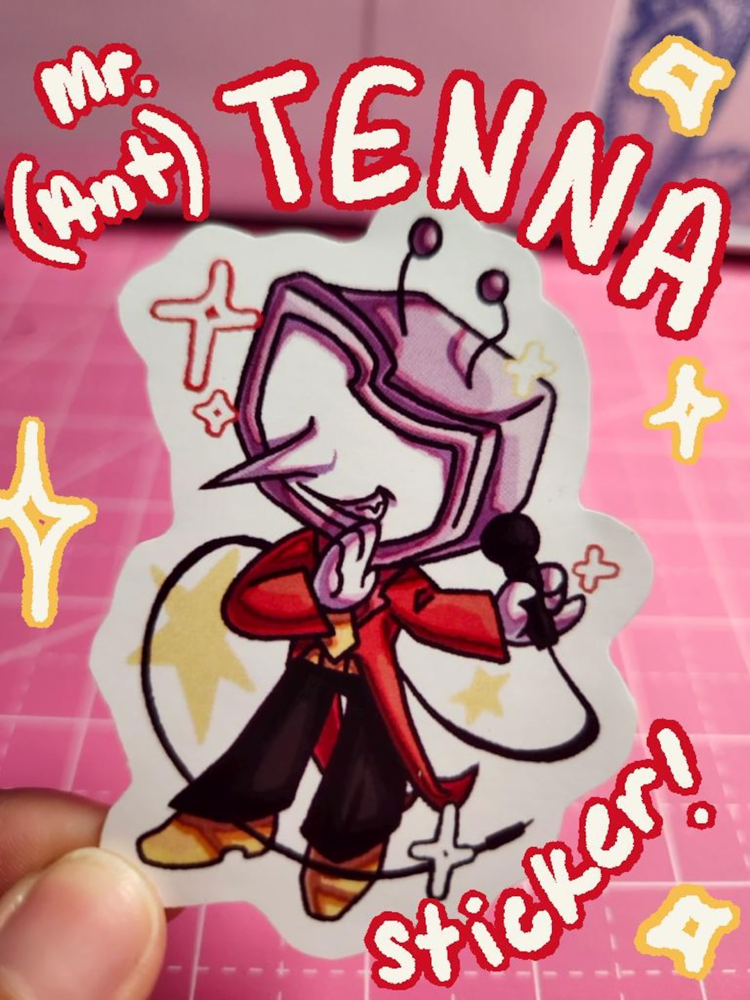 Tenna Vinyl Sticker | Deltarune Tv Head Undertale | Cute Laptop ...