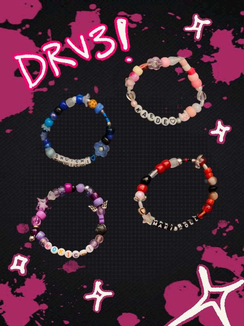 Danganronpa Kandi Bracelets! | DRV3 SDR2 | Kokichi Ouma Chiaki Nanami ...