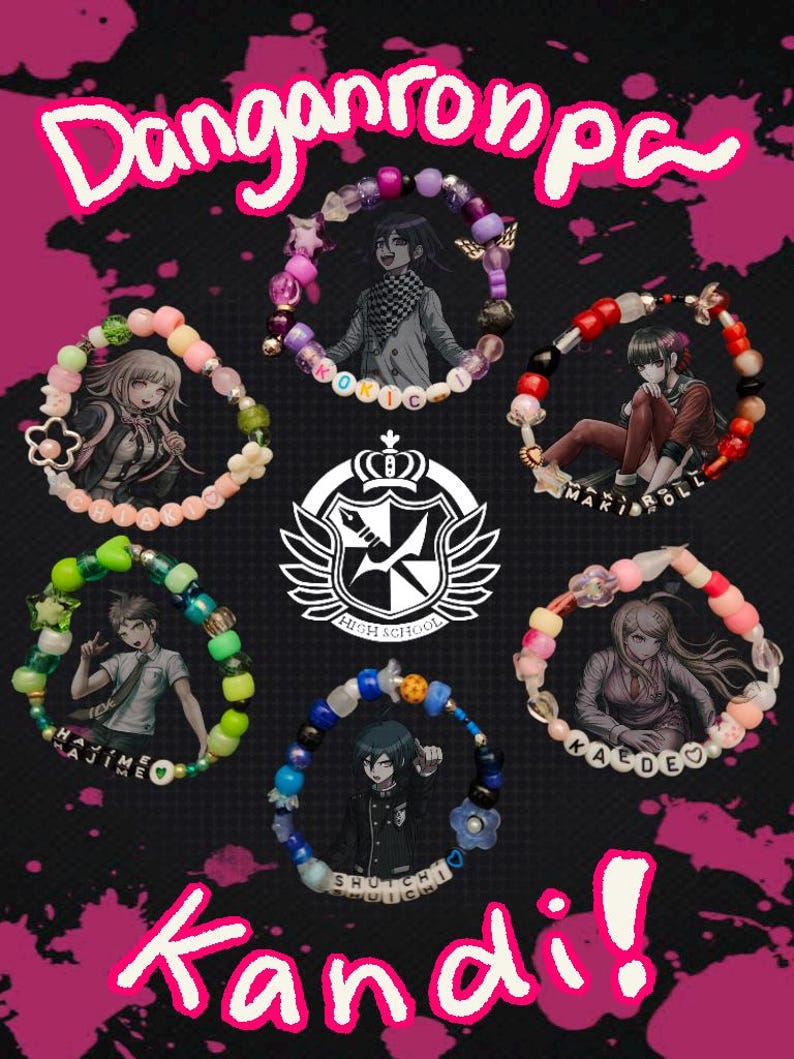 Danganronpa Kandi Bracelets! | DRV3 SDR2 | Kokichi Ouma Chiaki Nanami ...