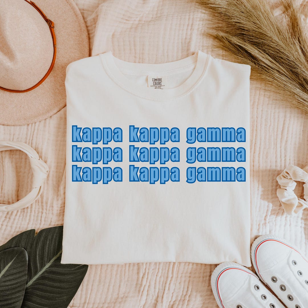 Licensed Triple Kappa Kappa Gamma Sorority Comfort Colors Tshirt ...