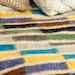 Colorful Handwoven Wool Blanket | Geometric Pattern Throw Rug ...