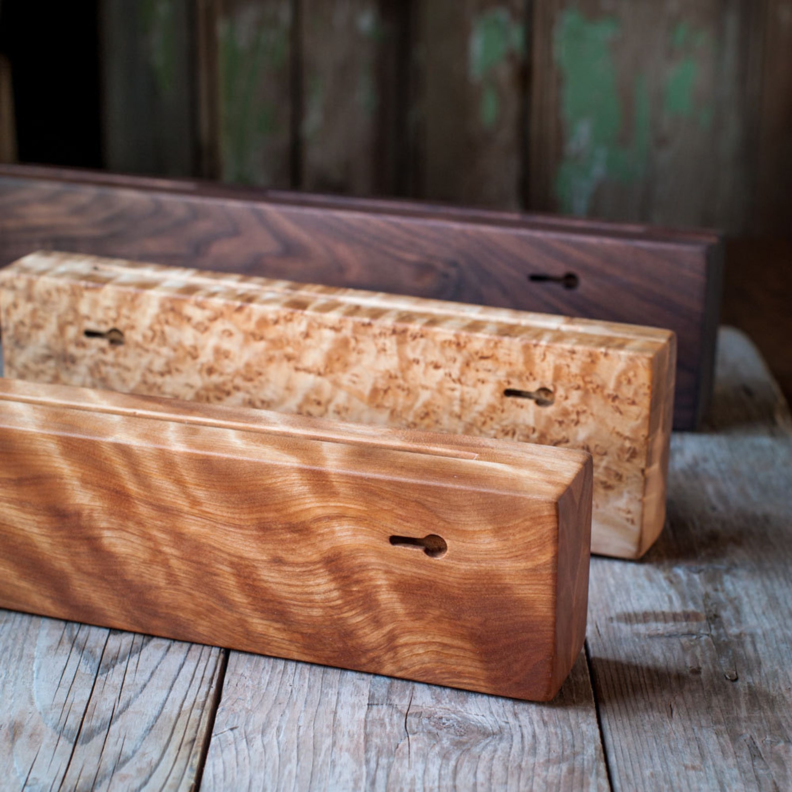 Kitchen Knife Holder, Wood Knife Rack, Wall Knife Holder, Wall Knife ...