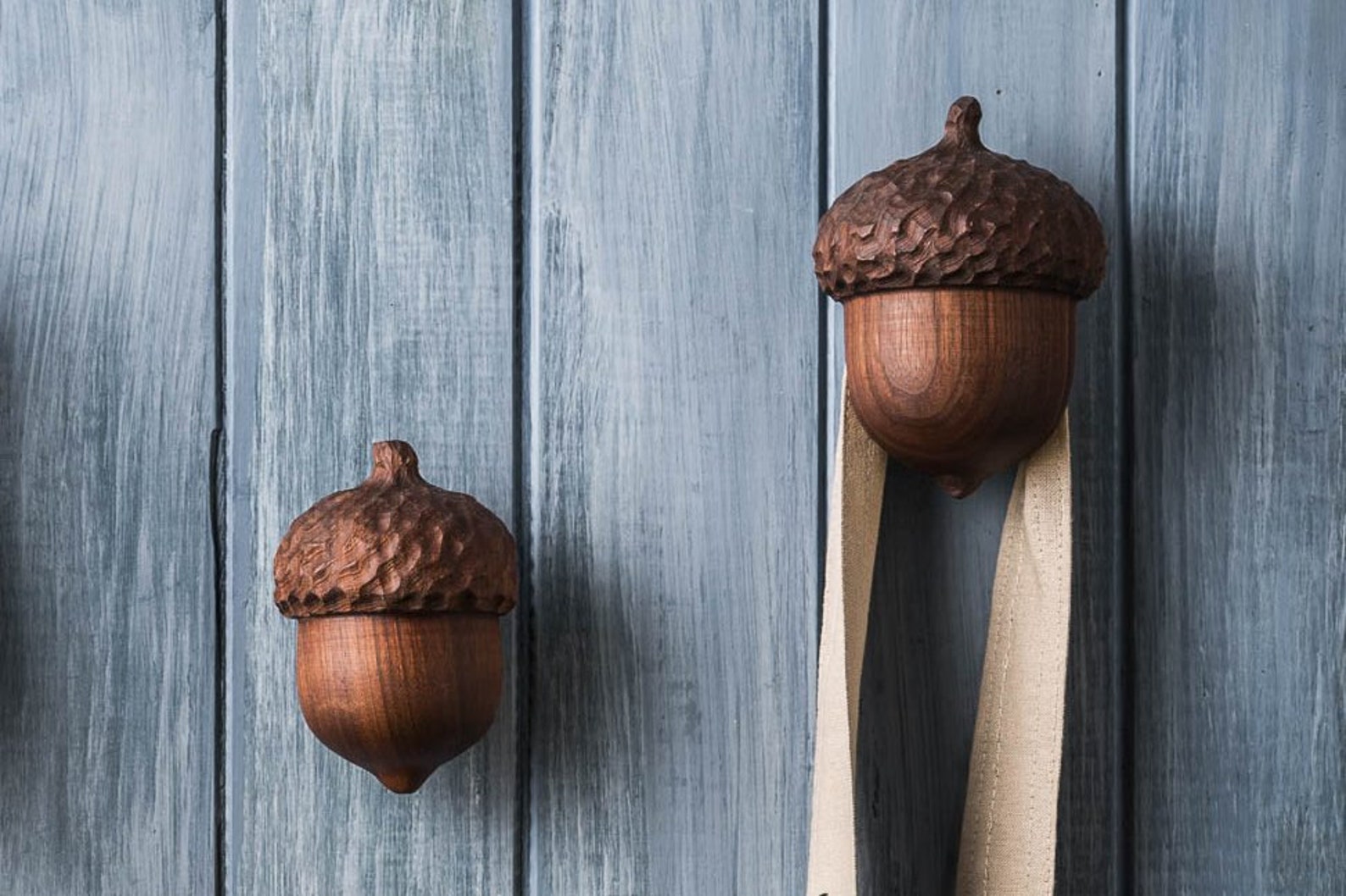 Acorn Wall Hanger Wood Wall Hook Kitchen Wall Hook Stocking - Etsy