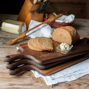 Walnut Serving Board, Large Cheese Board, French Breadboard, Wedding ...