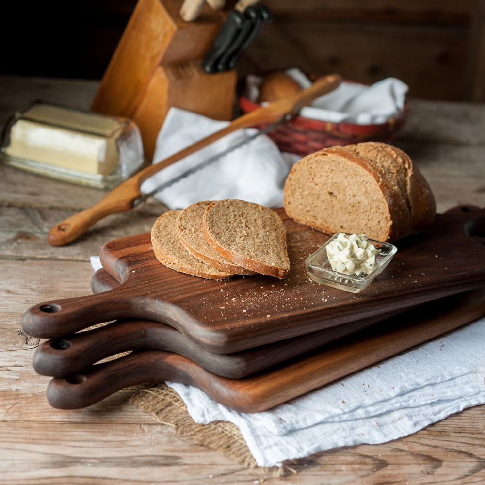 Walnut Serving Board Large Cheese Board French Breadboard - Etsy