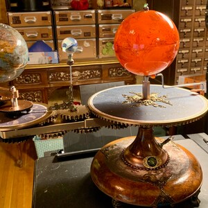 Ornate Solar System Tellurian Orrery Earth Moon Sun Orbiter - Etsy