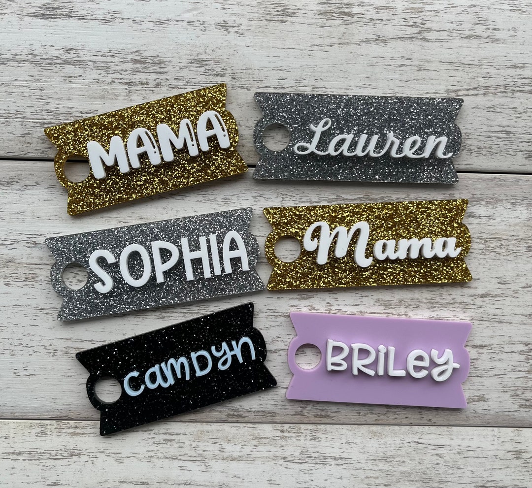 Tumbler Name Tag, Tumbler Name Plate, Tumbler Cup Name, Tumbler ...