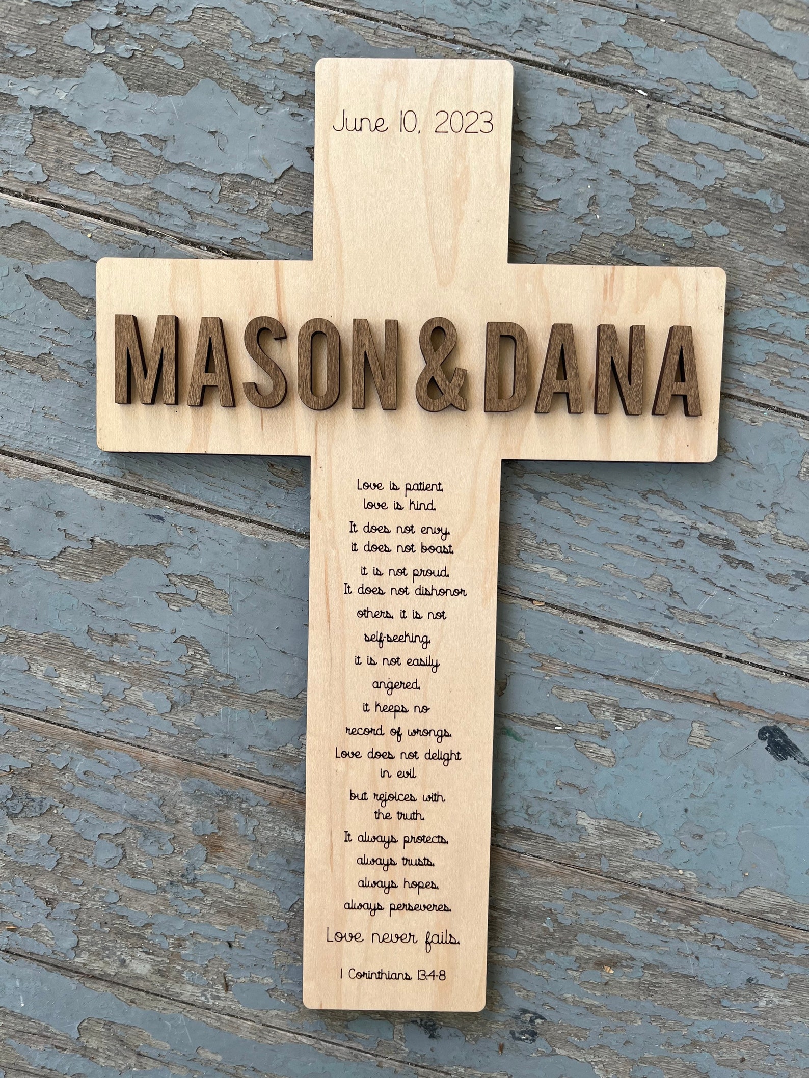 Personalized Wedding Cross Custom Wedding Cross Wedding - Etsy